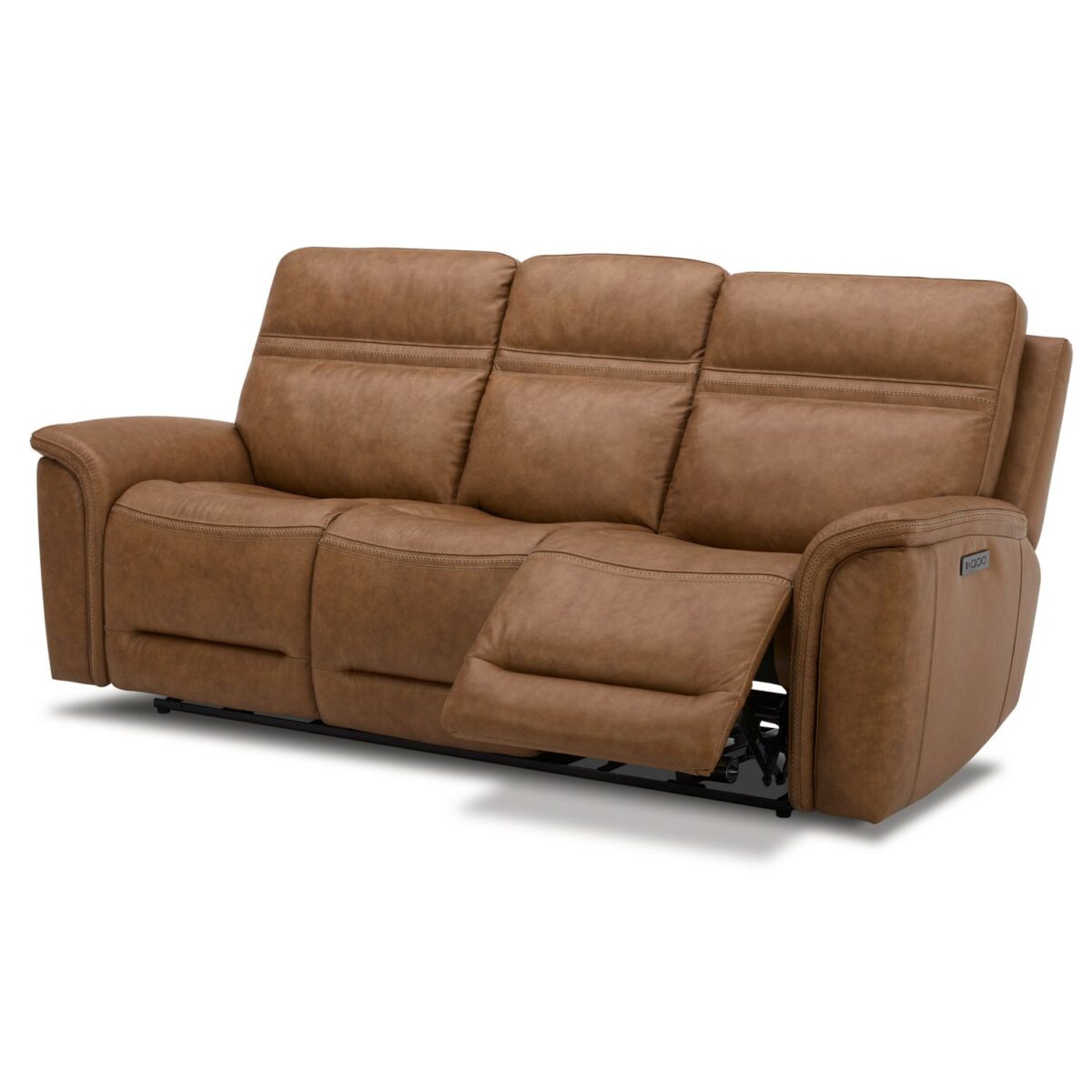 Triple Power Reclining Leather Sofa – Watts Furniture - LaGrange, GA ...